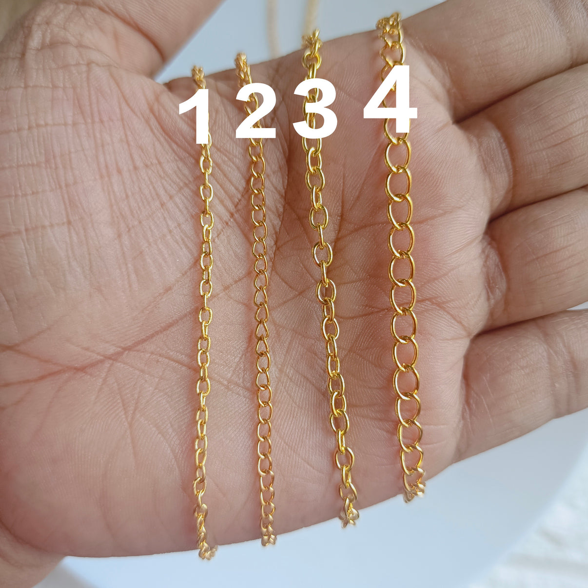 Chains Gold(1 meter) – Nylaa Crafts